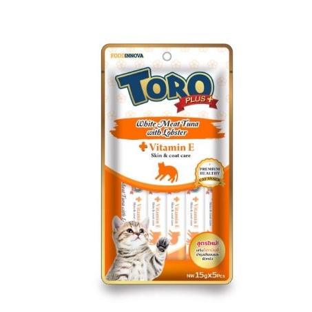 Toro Plus ขนมแมวเลีย 5 ซอง/แพ็ค ผลิตจากปลาทูน่าเนื้อขาวแท้ | Shopee ...
