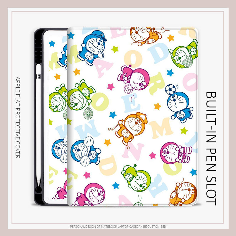 Colorful Doraemon เคสไอแพด mini 6 air 1 2 3 4 5 เคส iPad pro 11 inch ...