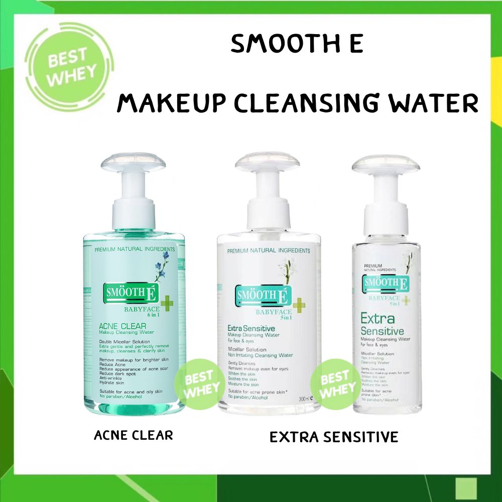 Smooth E Extra Sensitive Makeup Cleansing Water ขนาด 100 /300 มล. ...