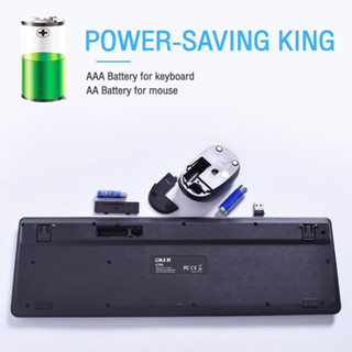 แท้100% OKER K788 WIRELESS DESKTOP keyboard mouse Combo set ชุด เมาส์ + คีย์บอร์ด ไร้สาย 788 ...