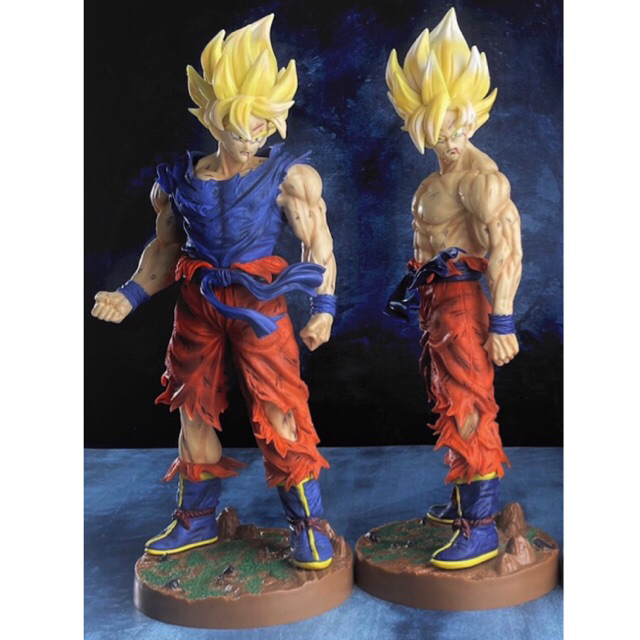 Dragon Ball Z Super Saiyan Son Goku Battle Damaged Ver. PVC Statue ...