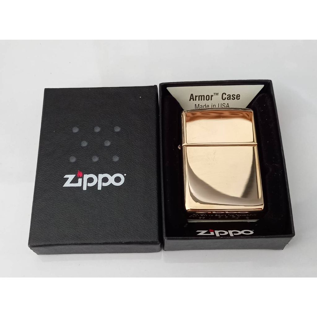 ZIPPO 169 ARMOR CASE HIGH POLISH BRASS สีทอง ผิวทองเหลืองขัดเงา ตัวถังนอกหนาพิเศษ1.5เท่า ลาย ...