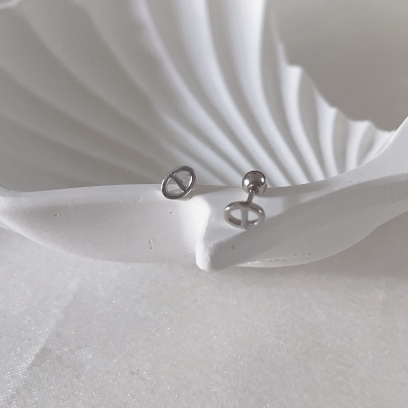 213-littlegirl gifts- Pig nose hollow Piercing silver s925(ราคาต่อชิ้น ...