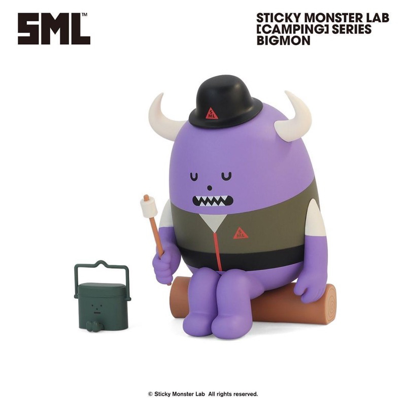 พร้อมส่ง แบบแยก SML mini blindbox camping series, sticky monster lab ...