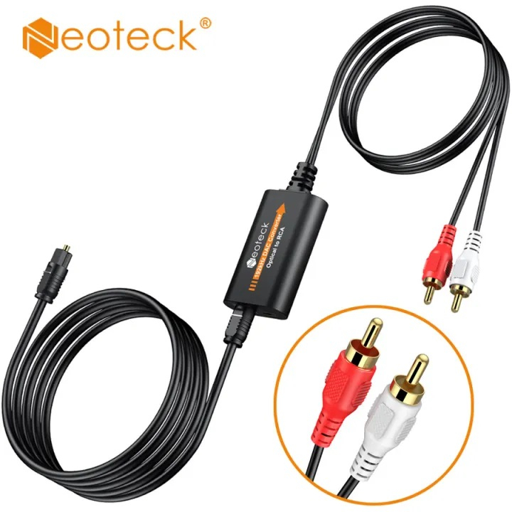 Neoteck Digital to Analog audio Converter 192KHz DAC Optical to RCA ... Neoteck Digital to Analog audio Converter 192KHz DAC Optical to RCA ...