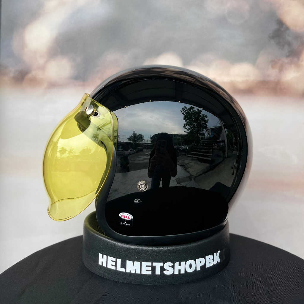 ( ราคาเฉพาะชิลด์หน้า ) ชิลด์หน้า CUSTOM 500 3-SNAP BUBBLE SHIELDS HI- DEF YELLOW | Shopee Thailand