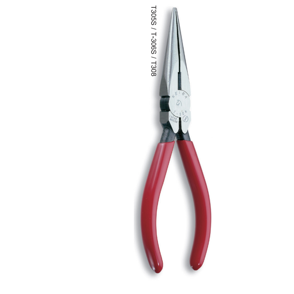 KEIBA คีมปากแหลม คีมหนีบปากยาวด้ามบาง ขนาด 6" KEIBA #T-306S และขนาด 8" KEIBA #T-308 Made in ...