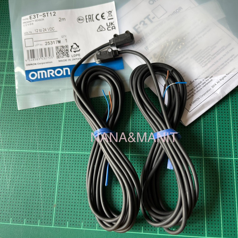 E3T-ST12 PHOTOELECTRIC SENSOR MADE IN JAPAN 🇯🇵1ชุดมี 2ตัว (ตัวรับ-ตัว ...