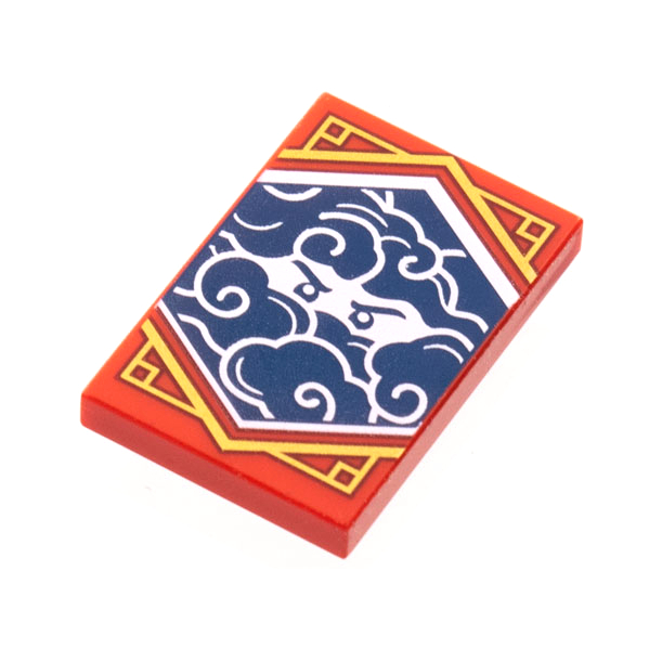 ชิ้นส่วนเลโก้ Lego Part Tile 2 x 3 with White Stern Eyes and... Pattern ...