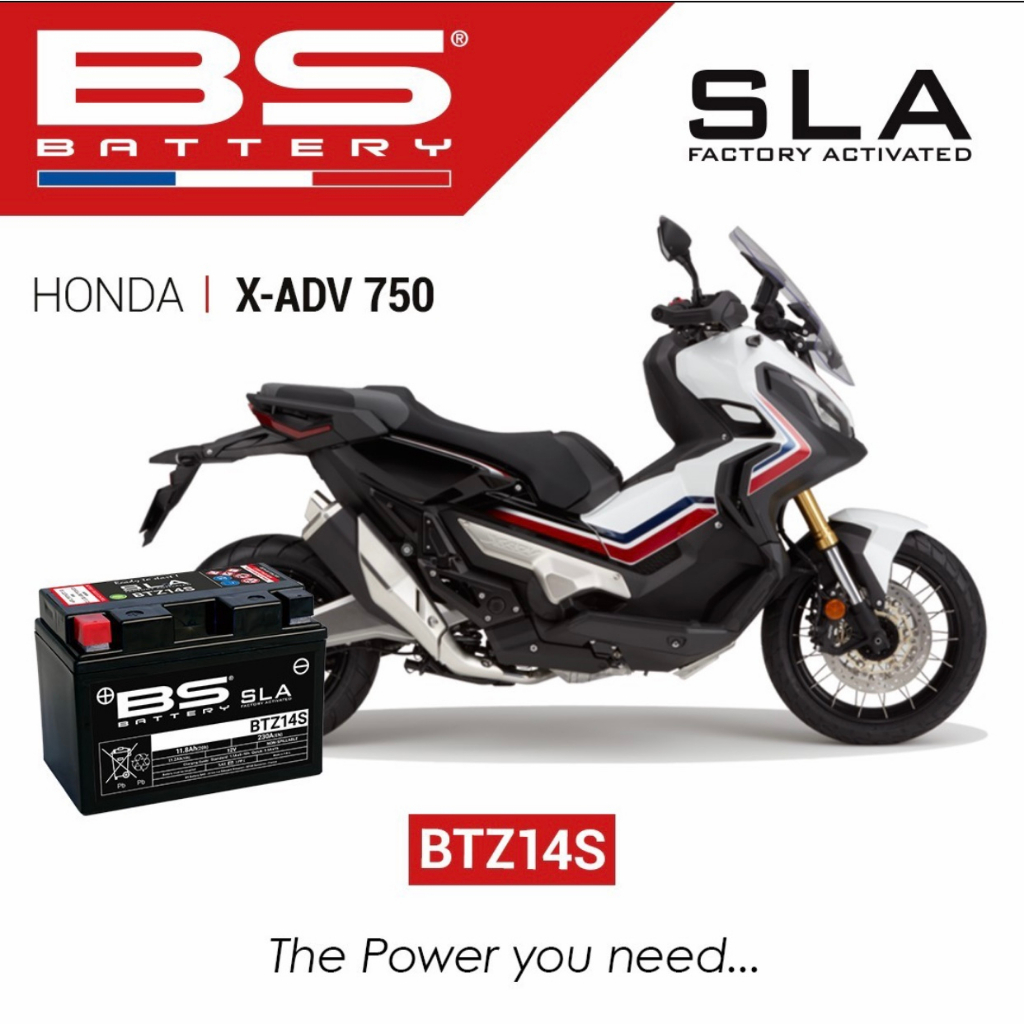 แบต X-ADV750, BS Battery รุ่น BTZ14S (FA) SLA 11.8Ah, 12VDC สำหรับ ...