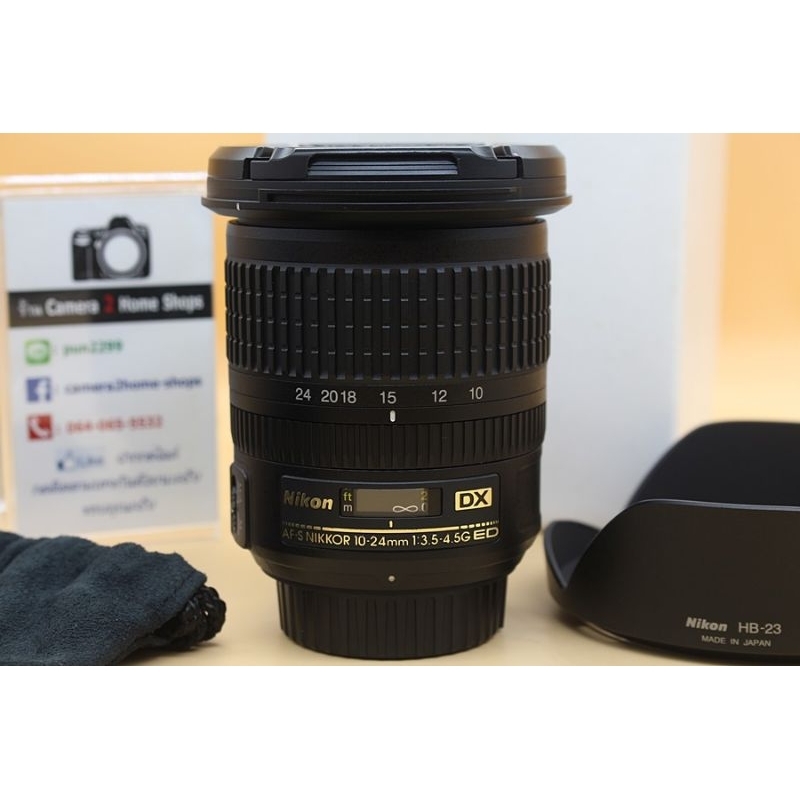 Lens Nikon AF-S DX 10-24mm F/3.5-4.5G ED สภาพสวยใหม่ อดีตประกันศูนย์ อุปกรณ์พร้อมกล่อง | Shopee ...