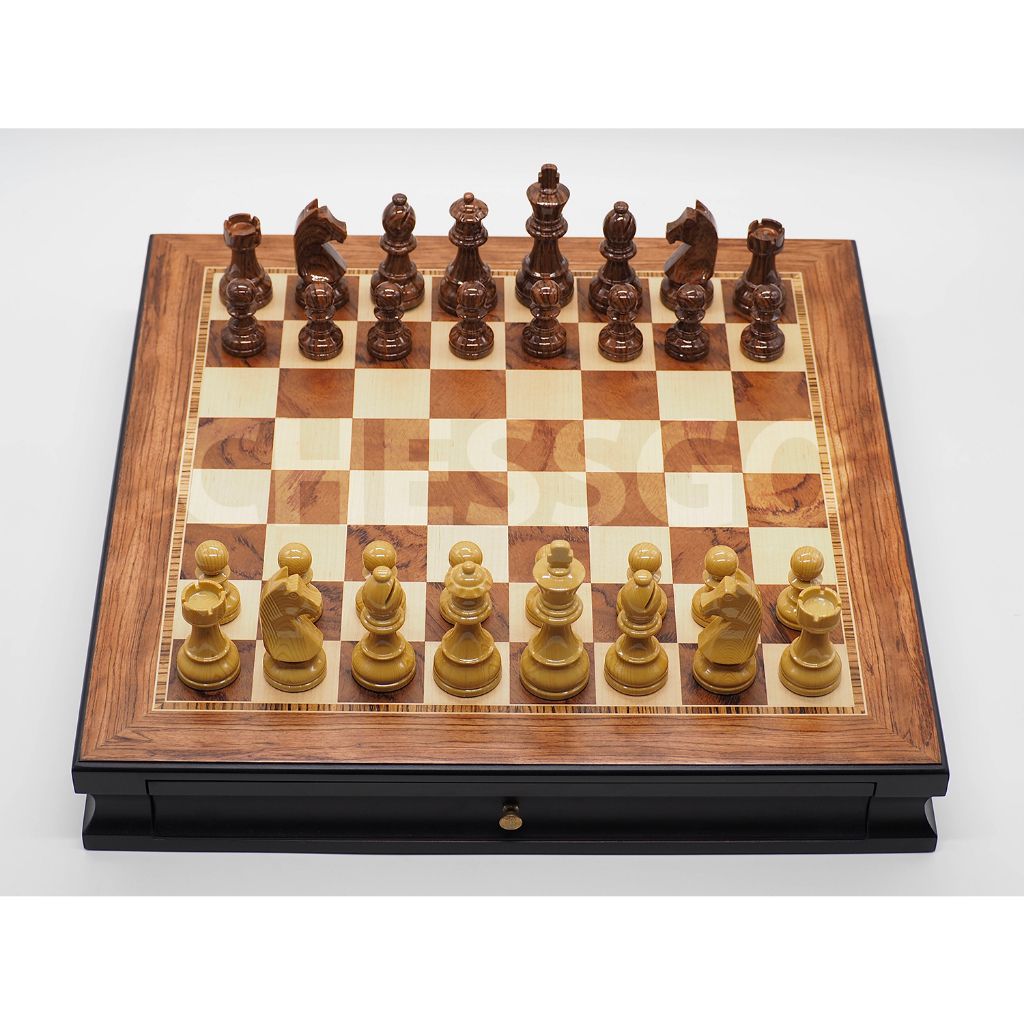[Super_Chess] ชุดหมากรุกสากลไม้ German Knight Staunton Chess Set 1 ...