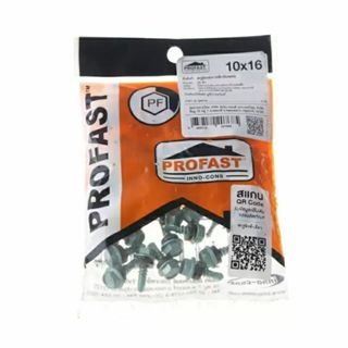 PROFAST สกรูท้องลอน แปเหล็ก 10 x 16 มม. (แพ็ค 50 ตัว) ใช้สำหรับยึดแผ่นหลังคากับแปเหล็ก เคลือบสาร ...