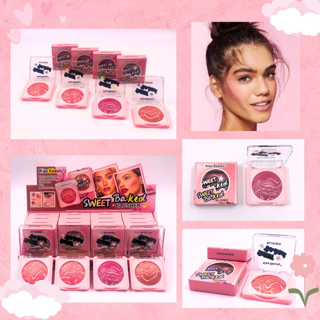 Kiss Beauty Sweet Baked Blusher บรัชออนสีสวยฉ่ำๆ เม็ดสีชัด เนื้อเบาบาง ...