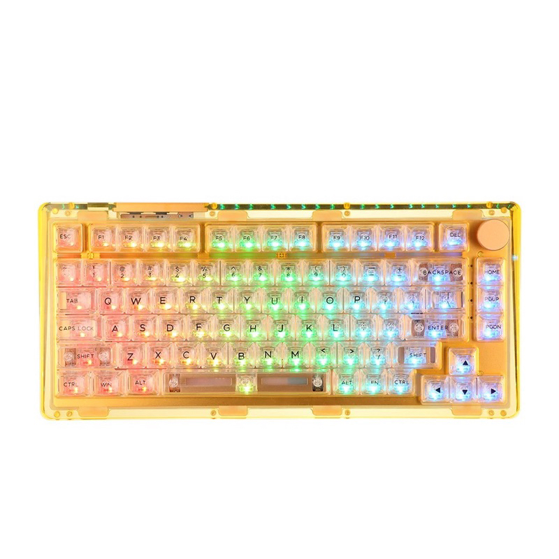 คีย์บอร์ดใส แป้นพิมพ์ไร้สาย KiiBOOM Phantom 81 V2 Crystal คีย์บอร์ด ...