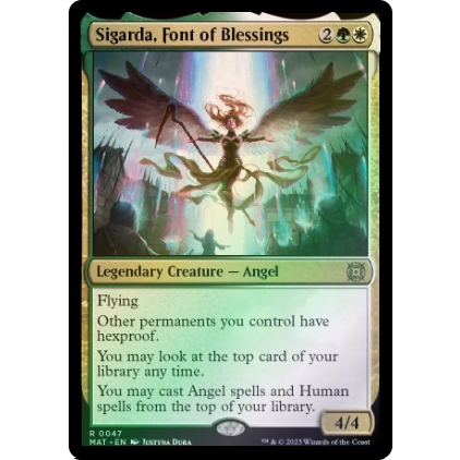 [MTG][Single][MAT] Sigarda, Font of Blessings ระดับ Rare [ภาษาอังกฤษ] | Shopee Thailand