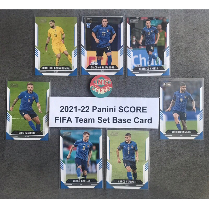 Italy การ์ดสะสมฟุตบอล 2021 -22 Panini FIFA Score Team Set Base Card ...