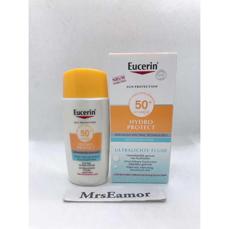สูตรใหม่ Eucerin Sun Hydro Protect Ultra Light fluid SPF50+ 50 ml ยูเซ ...