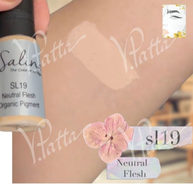 Salina สี skin Sl19 Neutral Flesh สีสักคิ้ว 15ml | Shopee Thailand