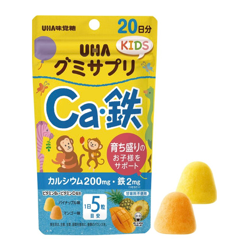UHA Kids Gummy กัมมี่ dha กัมมี่ calcium เด็ก รสผลไม้ ทานง่ายเคี้ยวอร่อย วิตามินเด็ก แคลเซียม ...