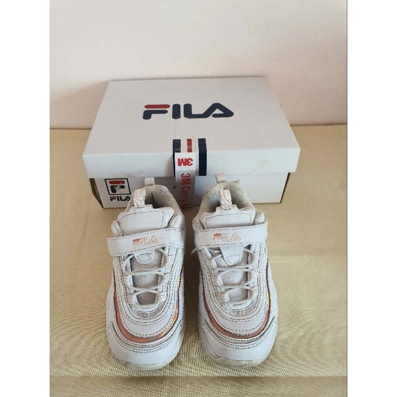 รองเท้าผ้าใบ FILA สีขาว ของแท้ Shop thaiมือ 2 สภาพดี | Shopee Thailand