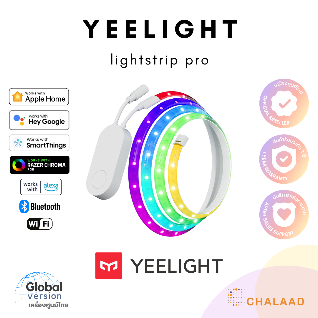 Yeelight Lightstrip Pro ไฟเส้นอัจฉริยะ LED รุ่นโปร รองรับการควบคุมผ่านมือถือด้วย Apple HomeKit ...