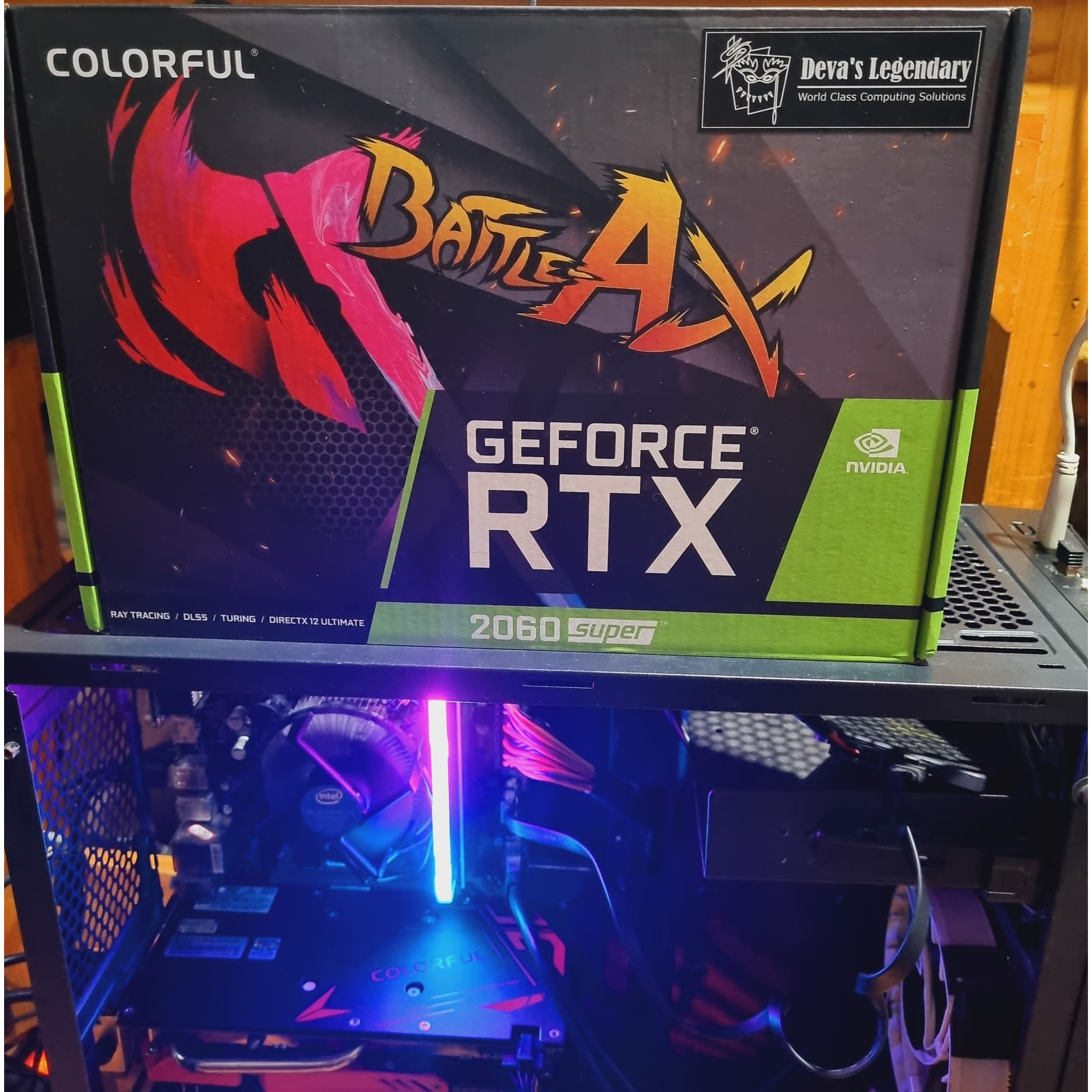 การ์ดจอ COLORFUL GeForce RTX 2060 SUPER 8GB Battle Ax GDDR6 มือ2 ครบ ...