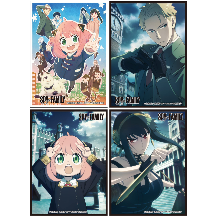 เศษสลีฟ Chara Sleeve Collection Matte Series Spy x Family : Key Visual, Loid Forgers, Anya, Yor ...