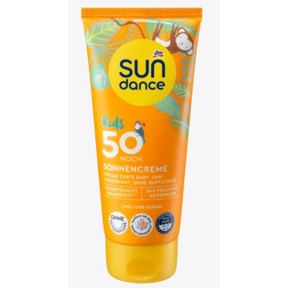 ครีมกันแดดสำหรับเด็ก DM SUNDANCE Sonnencreme Kids, LSF 50, 100 ml ...
