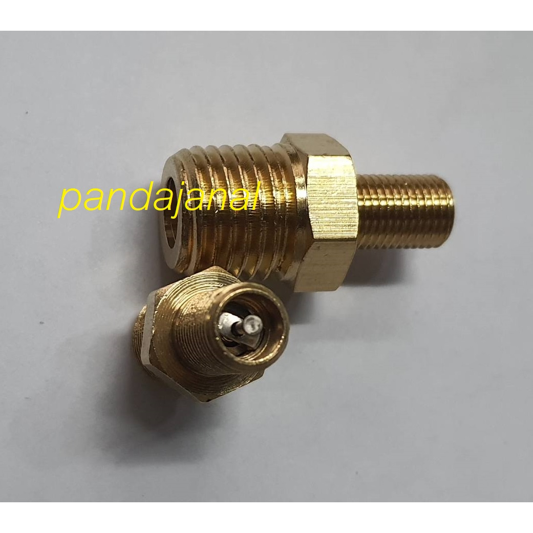 หัวเติมลม จุ๊บเติมลม เกลียวนอก M5 PT1/8" PT1/4" | Shopee Thailand