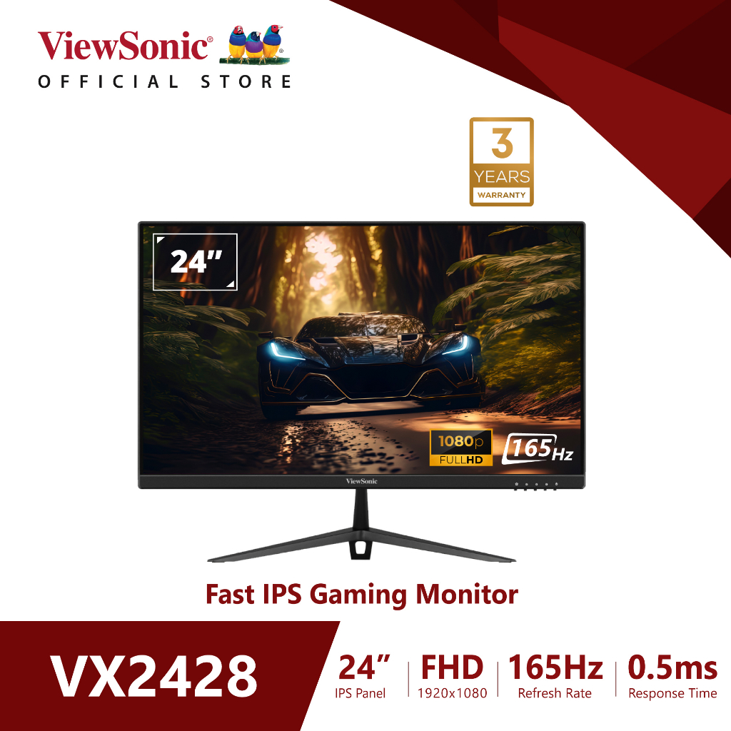 Viewsonic Gaming Monitor VX2428 / 24”/ Fast IPS / 165Hz / 0.5ms (จอเกม ...
