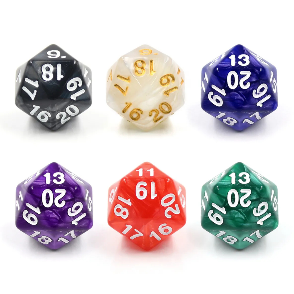 ลูกเต๋า D20 & สุ่มหลายแบบ Random DICE D4 D6 D8 D10 D12 D20 D100 (1ลูก ...