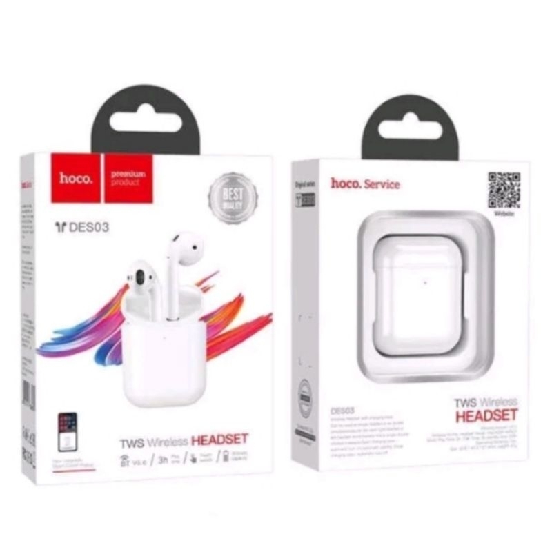หูฟัง hoco des03 hoco des03 หูฟังไร้สาย บลูทูธTWS รุ่น HOCO DES03 ...