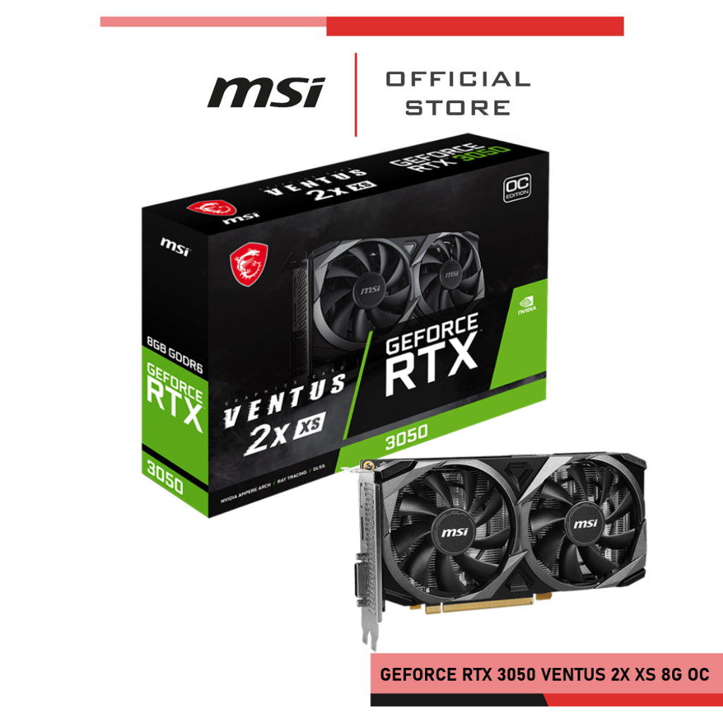 [Pre-Order] MSI GEFORCE RTX 3050 VENTUS 2X XS 8G OC การ์ดจอ VGA ...