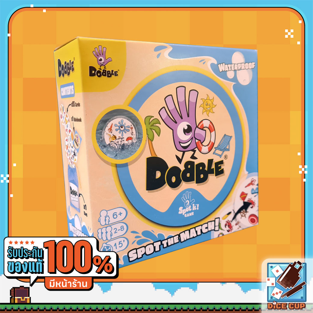 [ของแท้] Dobble New Beach Waterproof Board Game | Shopee Thailand