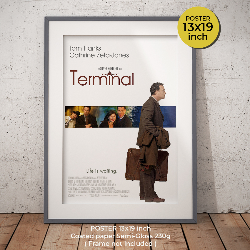 The Terminal Poster (2004) โปสเตอร์ภาพยนต์ด้วยรักและมิตรภาพ Tom Hanks ...