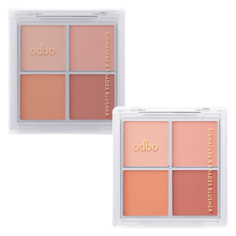 ODBOโอดีบีโอ บลัชเชอร์ บลัชออนพาเลท 4 เฉดสี ขนาด 10g SIGNATURE 4 SHADES BLUSHER OD1309 | Shopee ...