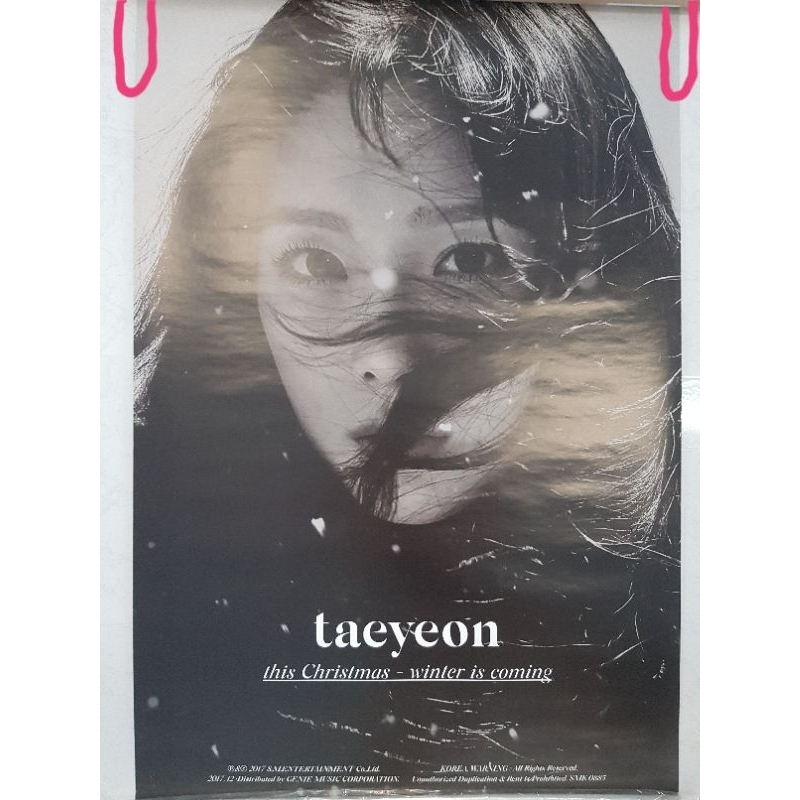 Poster Girls' Generation Taeyeon แทยอน โปสเตอร์แผ่นใหญ่แท้จากอัลบั้ม ...