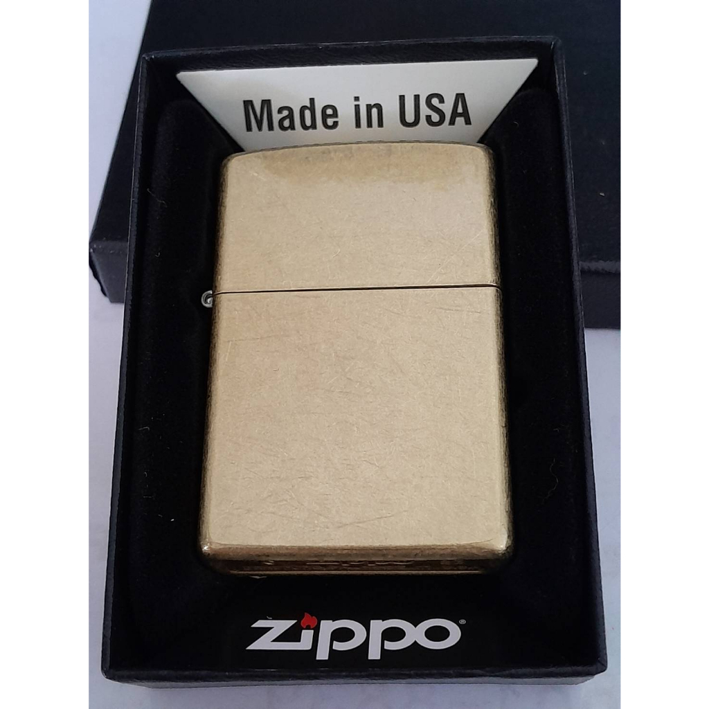 ZIPPO 48267 REGULAR STREET BRASS สีทองลายเรียบรุ่นใหม่ ราคาถูกสุด ของ ...