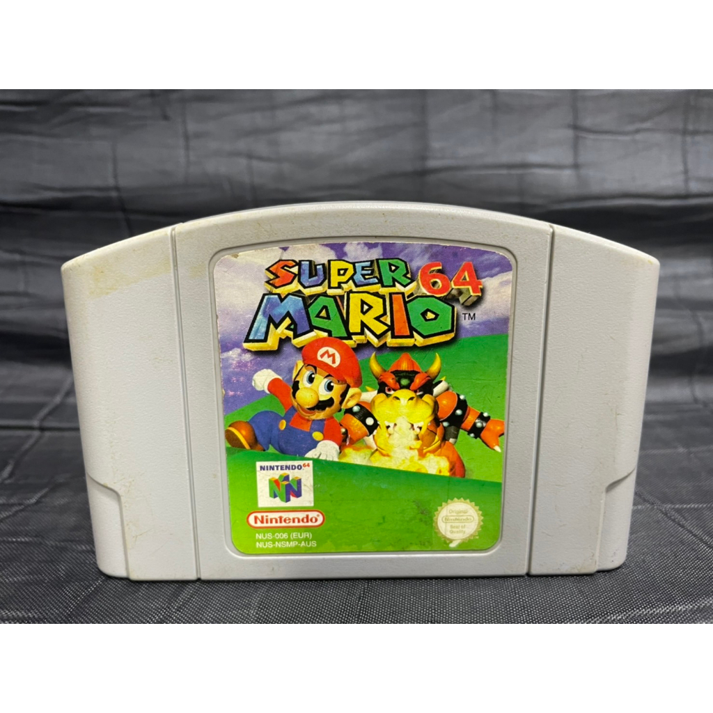 ตลับเกมส์ Nintendo 64 Game : Super Mario 64 : N64 Game (EUR) | Shopee ...