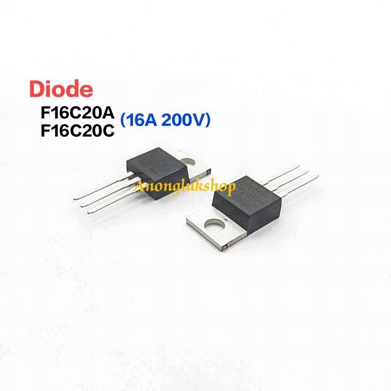 1ตัว F16C20A F16C20C ฟาสไดโอด MOSPEC กระแส 16A 200V มี หัวชนและหัวจาก ...