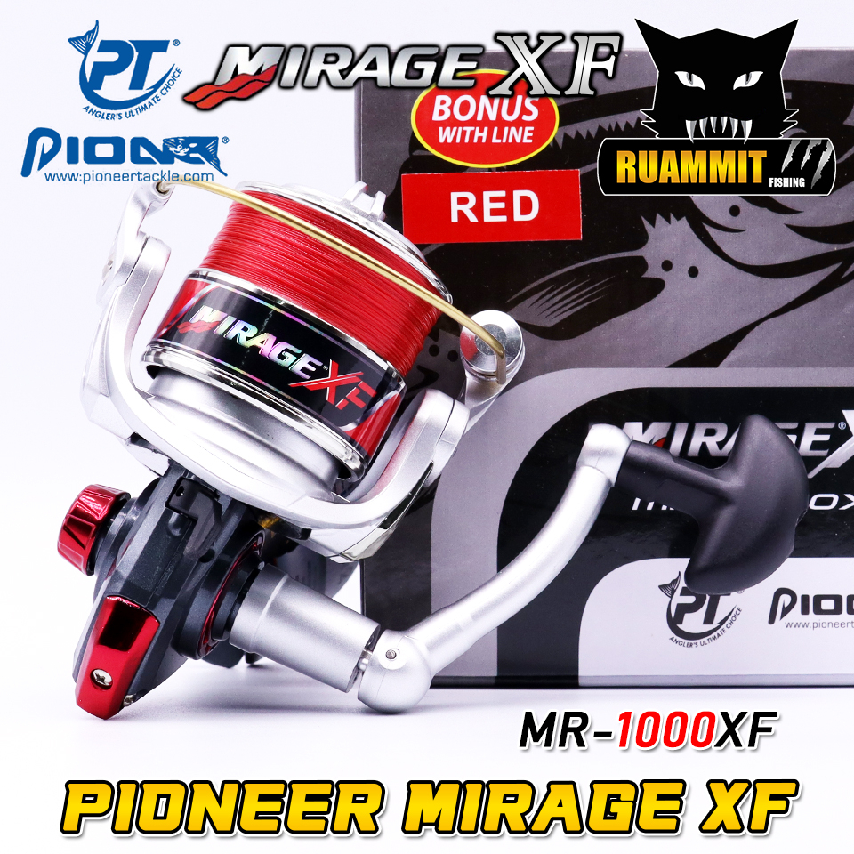 รอกสปินนิ่ง PIONEER MIRAGE XF MR-1000/2000/3000 (แถมเอ็นฟรีเต็มสปูน ...