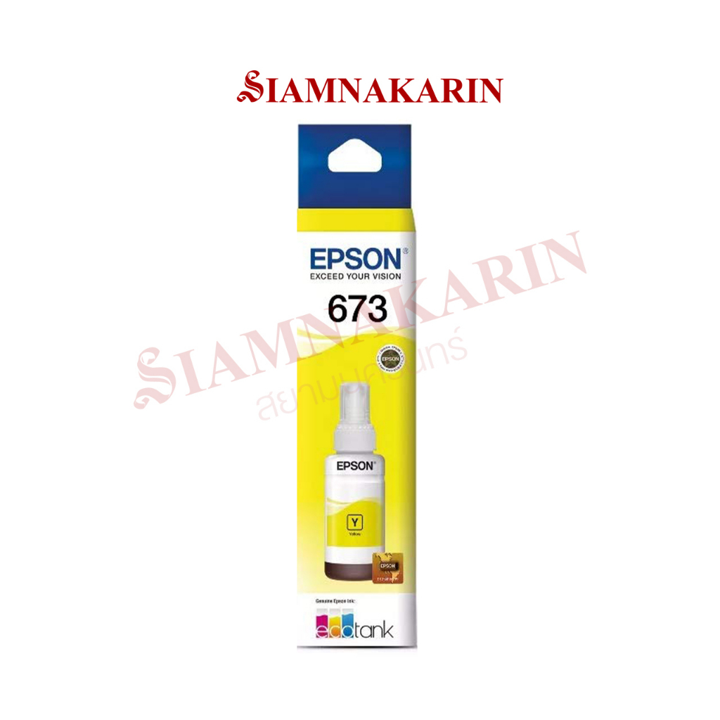 หมึก Epson 673 BK ,C,Y,M ,LC,LM หมึกเติมของแท้ ใช้ได้กับ L800/L805/L810 ...