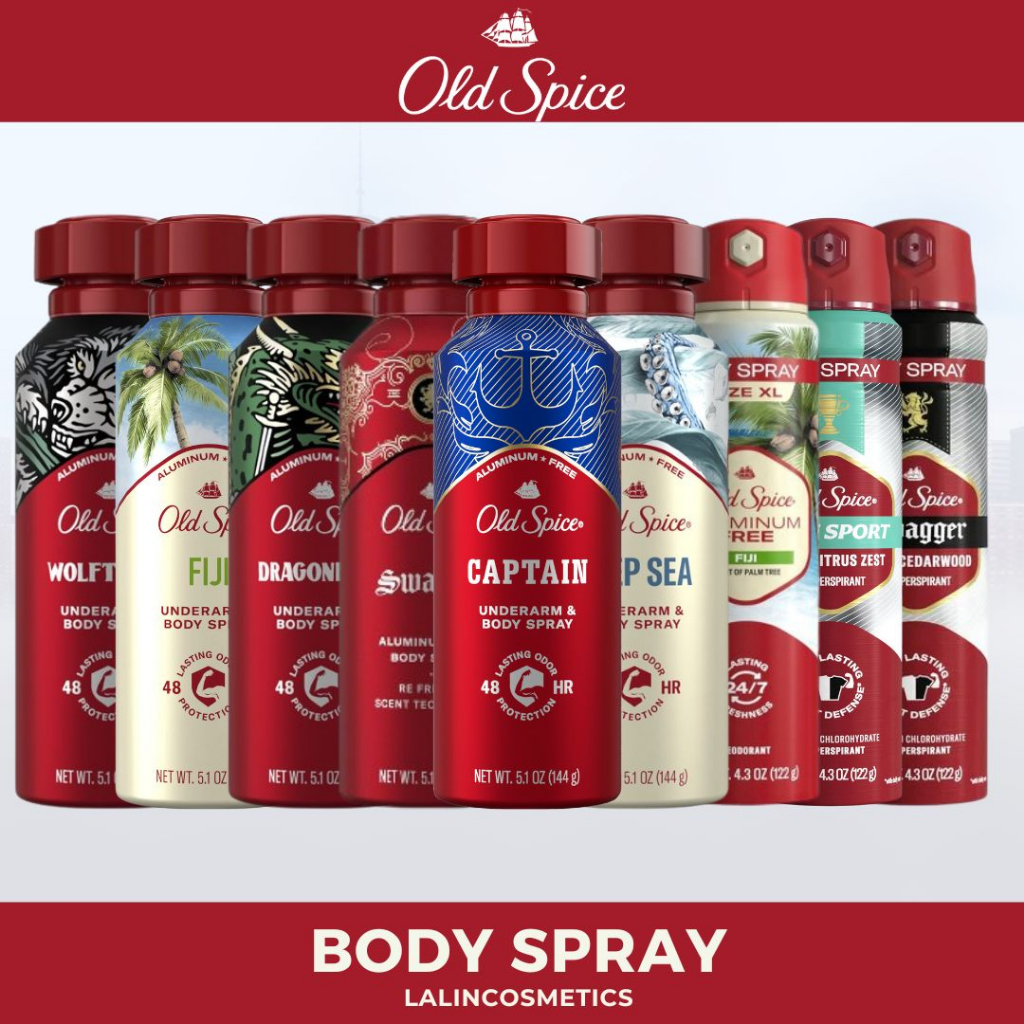 Old spice Body Spray โรลออน สเปรย์ ระงับกลิ่นกาย สินค้านำเข้าจาก USA ...