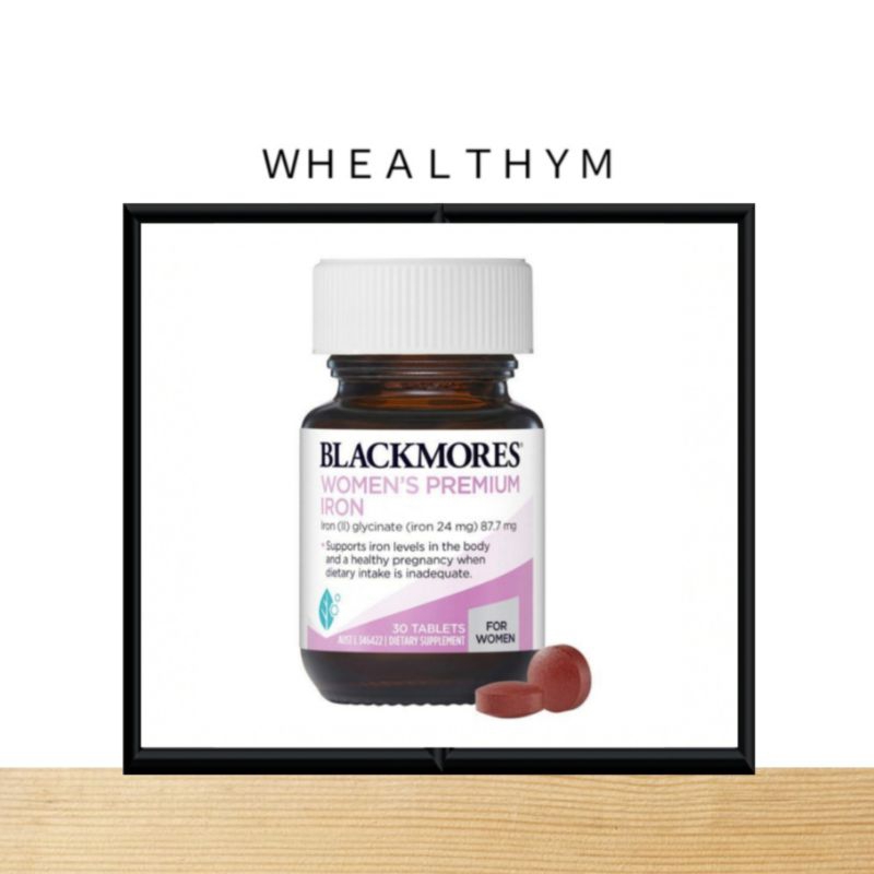 Blackmores Women's Premium Iron Energy Support 30 Tablets แบล็คมอร์ พรี ...