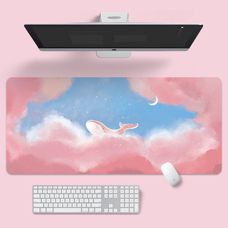 (พร้อมส่งในไทย!) แผ่นรองเมาส์ ขนาดใหญ่มาก 1200*600*3 mm Cutie Desk mat ...
