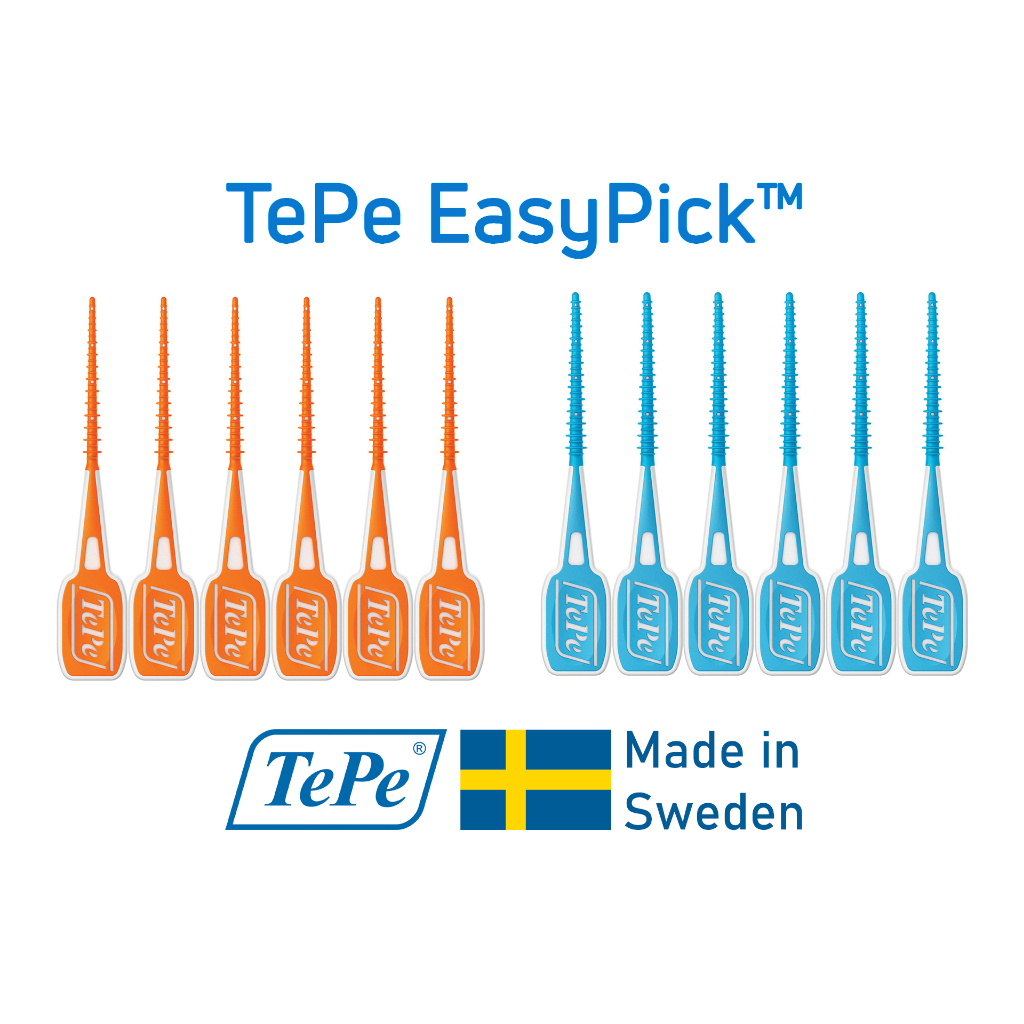TePe EasyPick ไม้จิ้มฟันซิลิโคน แพค 6 อัน/ชุด หรือ 2 อัน/ชุด Silicone ...