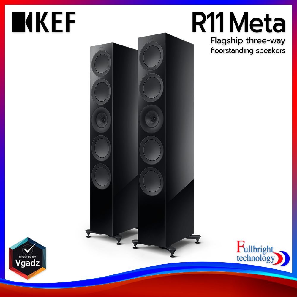 KEF R11 Meta (PAIR) Floorstanding Speaker ลำโพงตั้งพื้น ขนาด 6.5 นิ้ว 3 ...