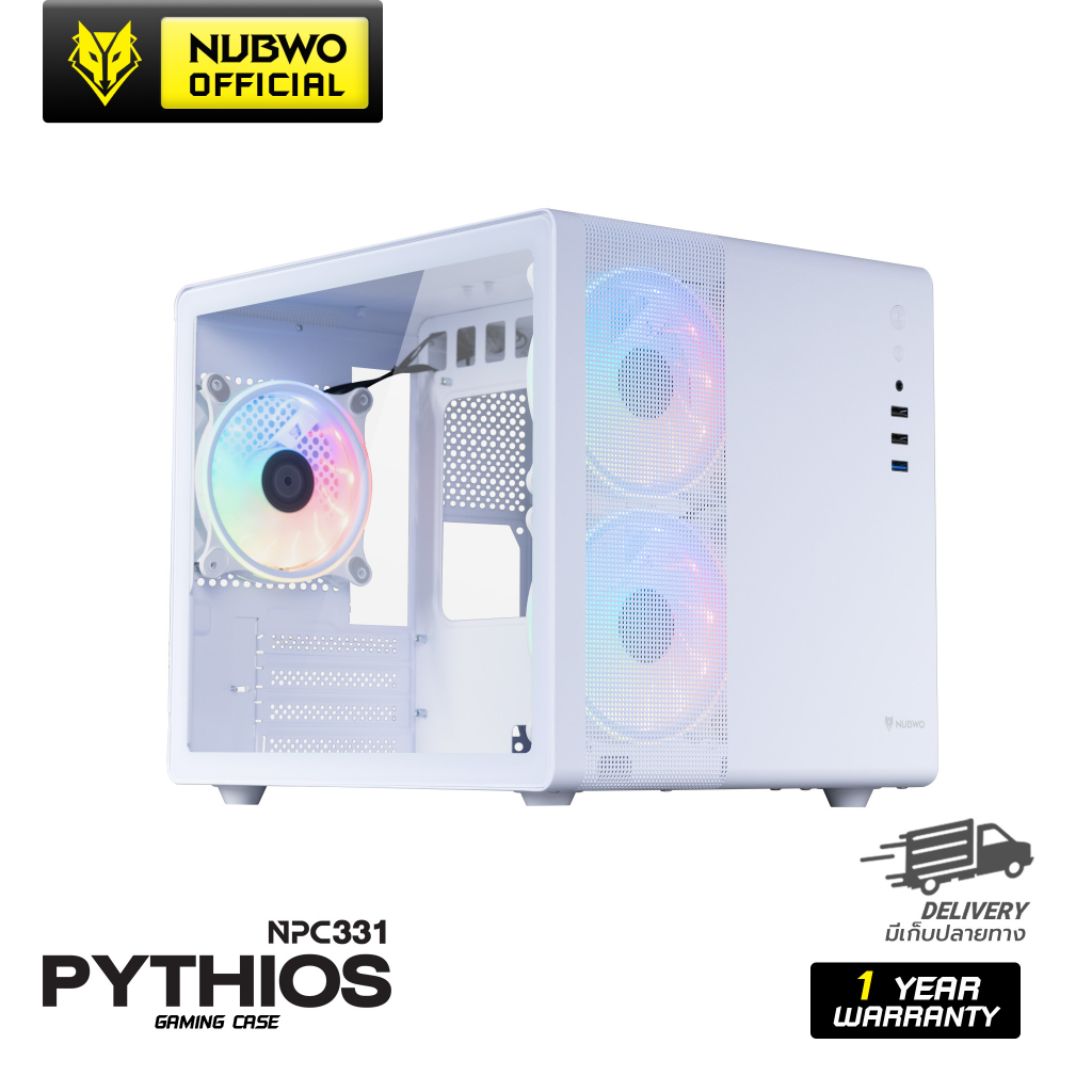 [สินค้าประกันศูนย์ 1 ปี] Nubwo เคสคอมพิวเตอร์ NPC-331 PYTHIOS GAMING PC ...