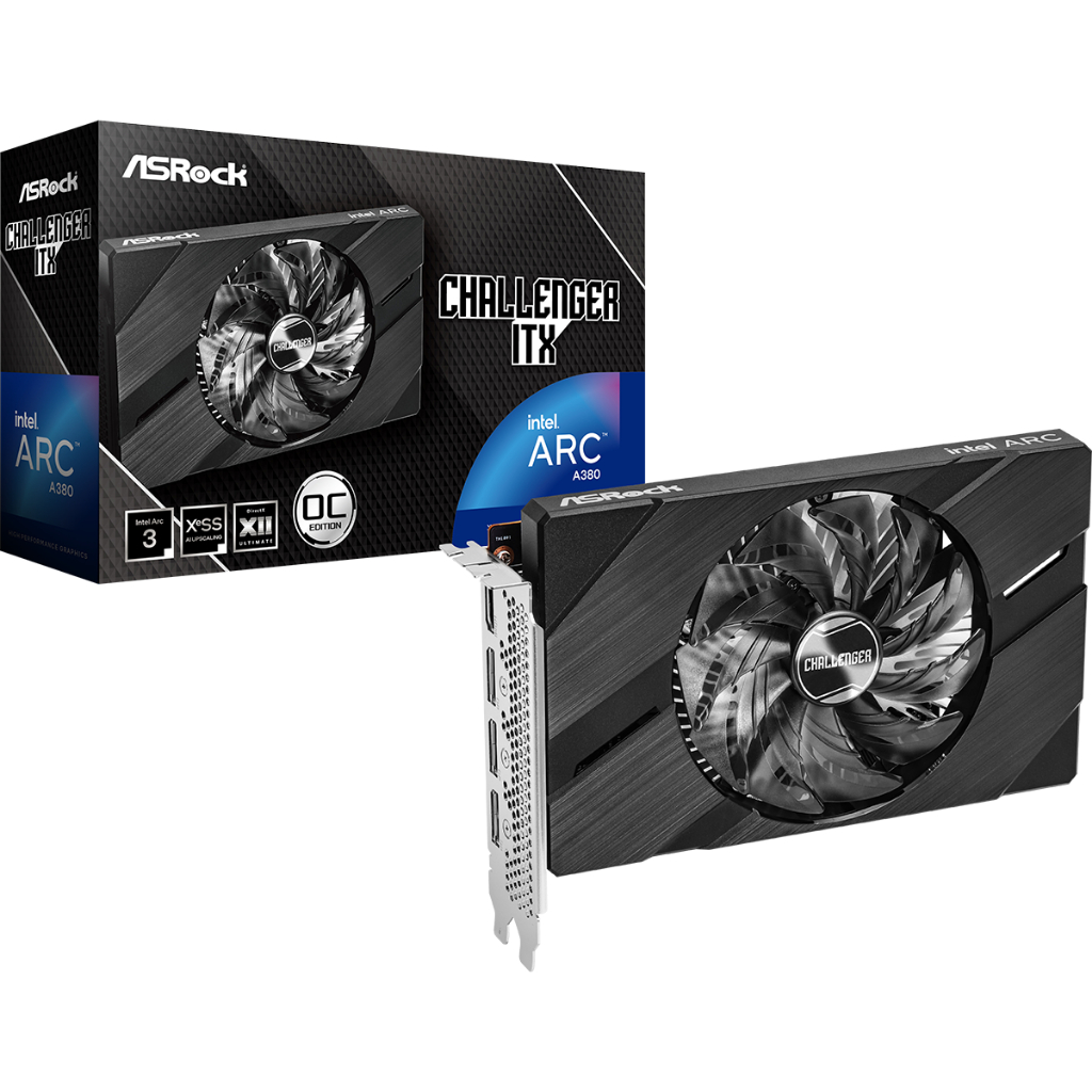 VGA (การ์ดแสดงผล) ASROCK Intel Arc A380 Challenger ITX 6GB OC (A380 CLI ...